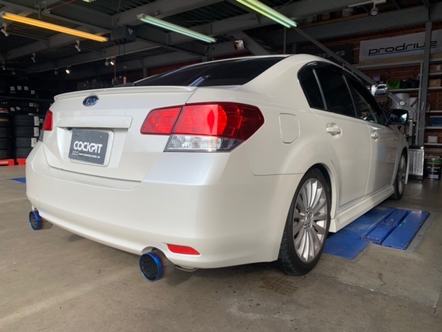 SUBARU LEGACY B4 [BM9] 用品取付 メンテナンス CORAZON フロントバンパーグリル交換・NUTEC NC-50 ...