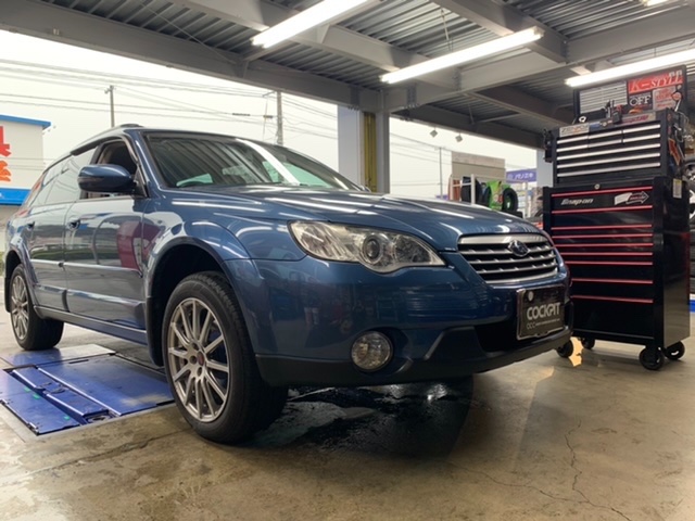 SUBARU OUTBACK [BPE] NGK premium RXスパークプラグ交換・ENDLESS M-SPORTS PLUS ブレーキ ...