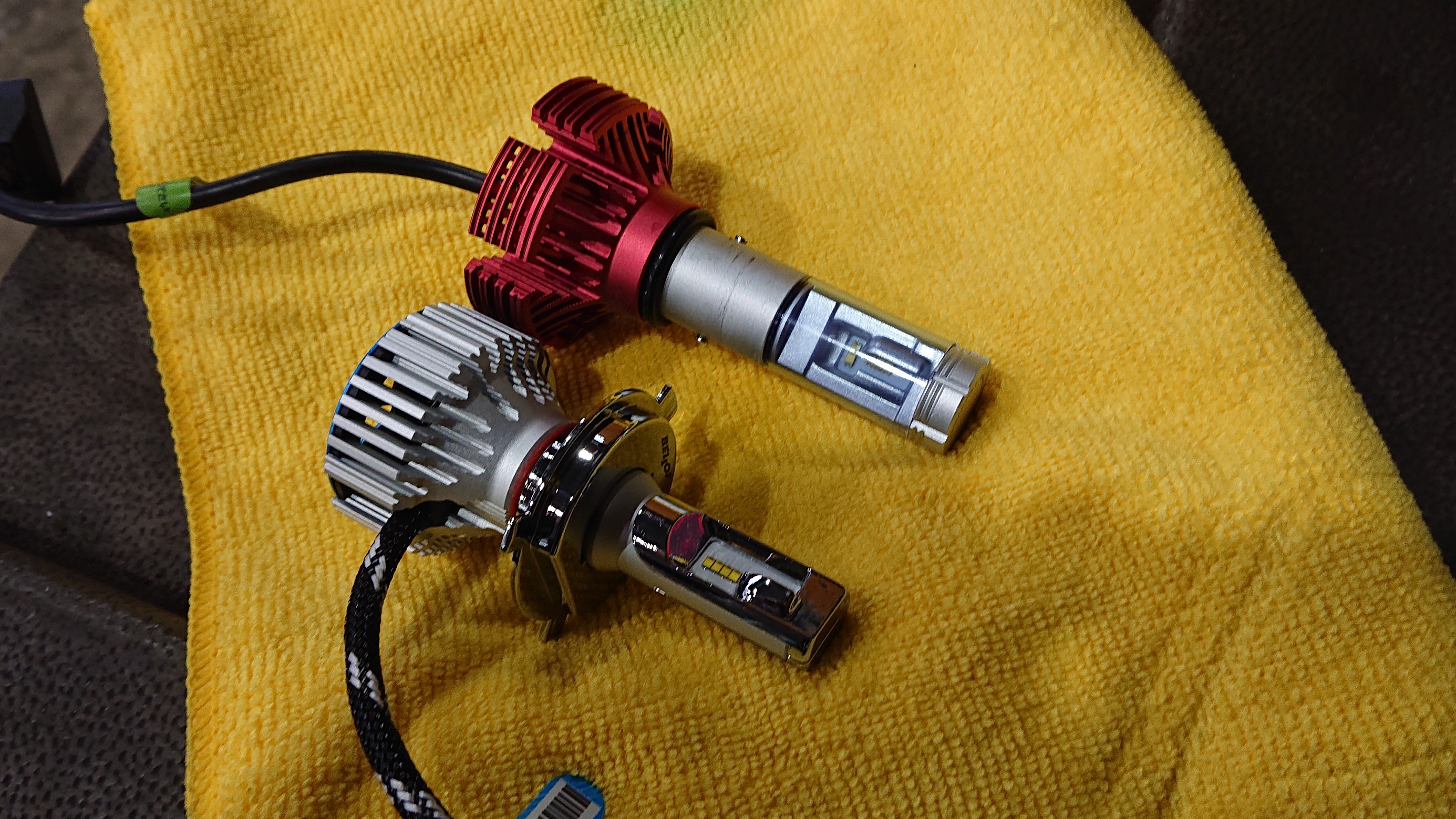 BELLOF（ベロフ）HEAD＆FOG LED SPEC85 H4 Hi/Low の取付け作業 ／ スズキ JB23 ジムニー | スズキ ジムニー HID・LED（その他電装系） HID ...