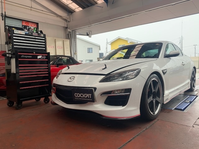 MAZDA RX-8 [SE3P] メンテナンス作業 NUTECエンジンオイル&ミッションオイル交換・CUSCOリアデフオイル交換・リア ...