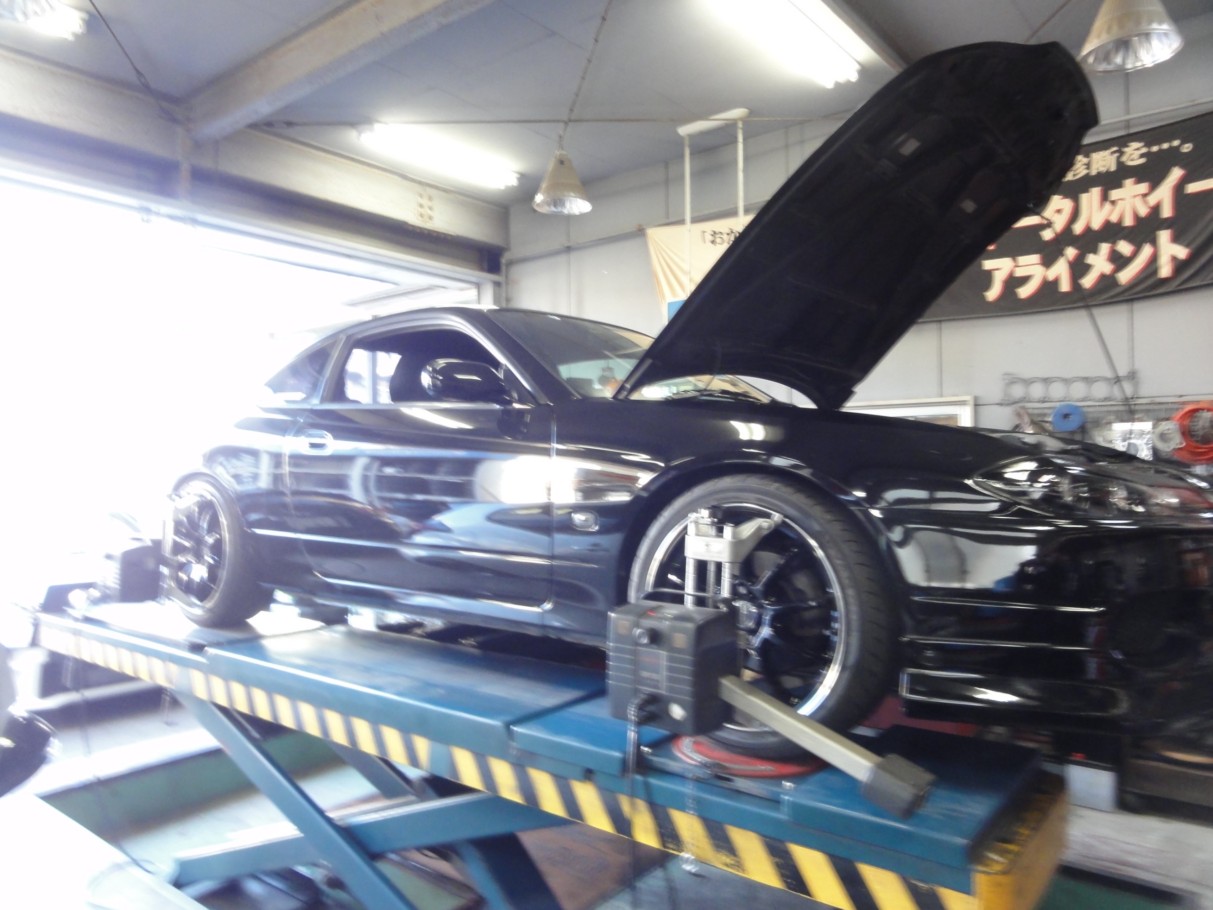 シルビア（S15）BLITZ製車高調「ダンパーZZ-R」装着（御持込）＆アライメント作業。 | 日産 シルビア 足まわり（サスペンション ...