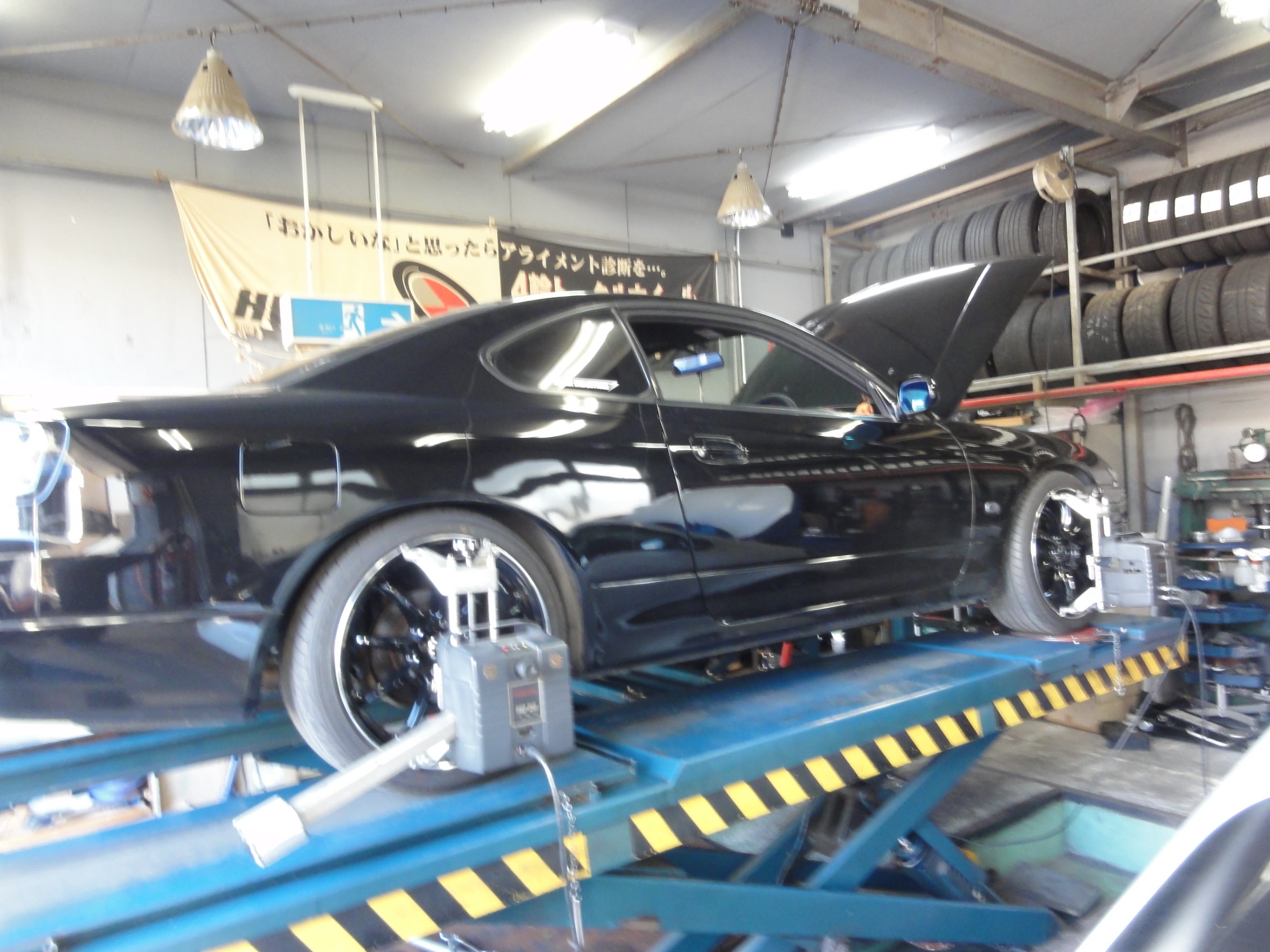 シルビア（S15）BLITZ製車高調「ダンパーZZ-R」装着（御持込）＆アライメント作業。 | 日産 シルビア 足まわり（サスペンション ...