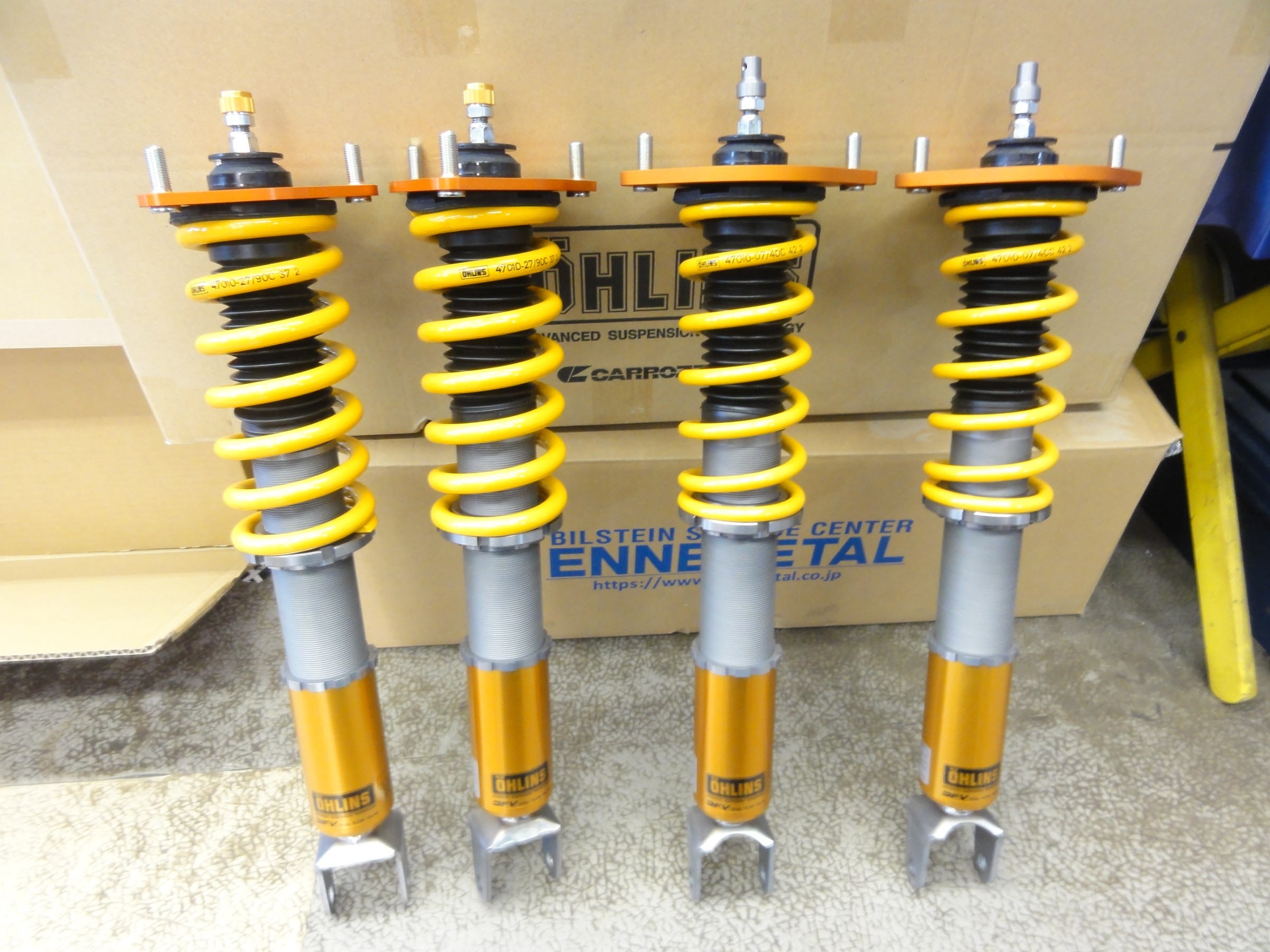 ロードスター（ND5RC）オーリンズ製車高調「DFV：コンプリートキット」装着＆アライメント作業。 | マツダ ロードスター 足まわり（サスペンション・ブレーキ） 足まわり（サスペンション ...