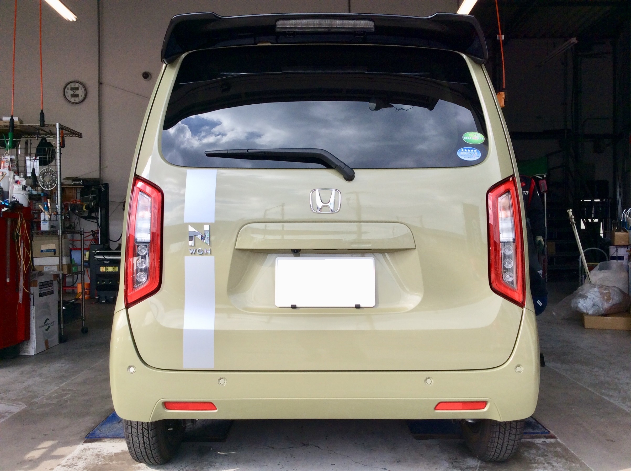 N-WGN JH3 マフラー交換します！ | ホンダ N-WGN | カスタマイズ別ショーケース | コクピット 名取 | お店の取付加工事例紹介