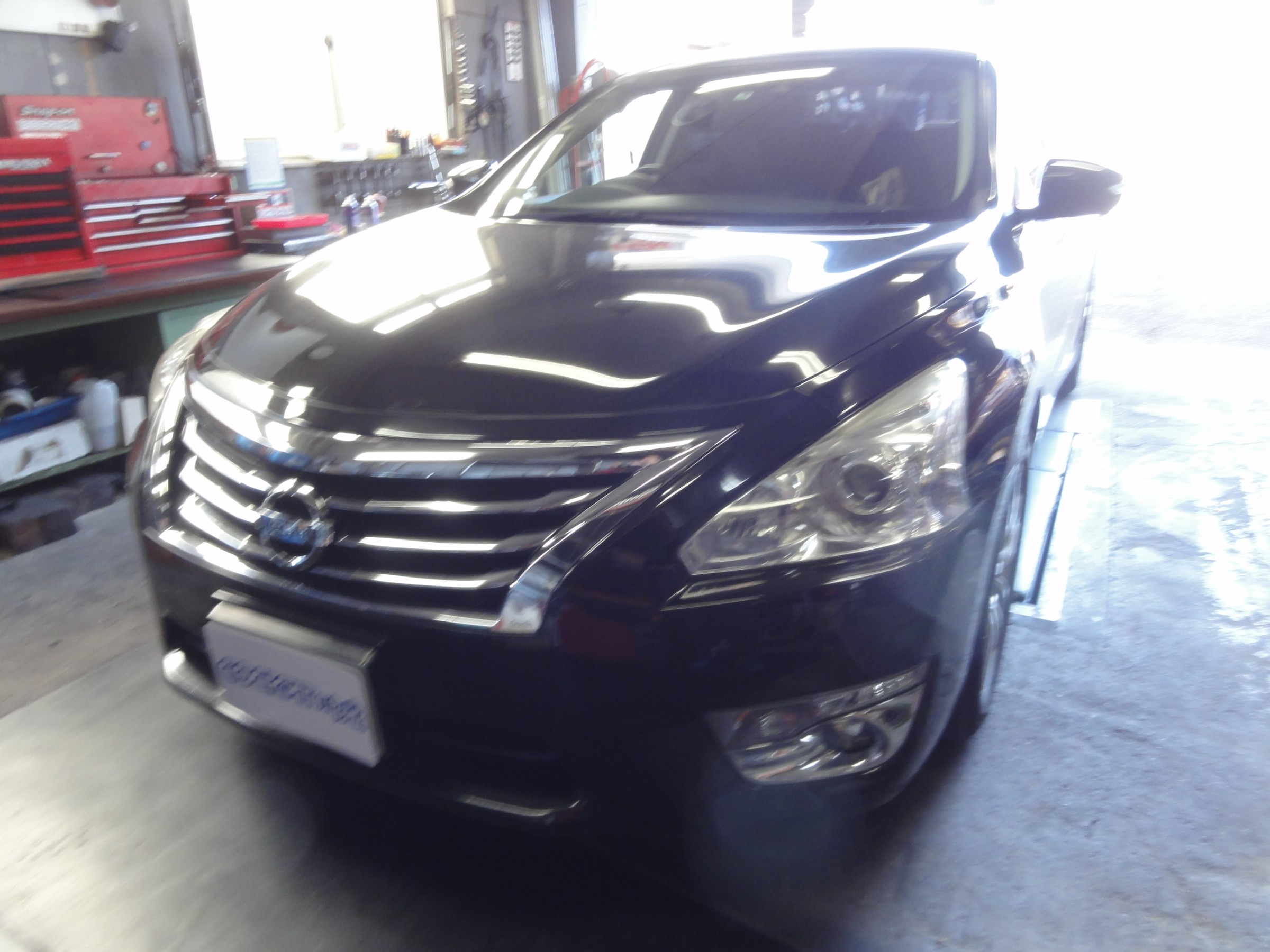 ティアナ（L33）RS-R製ローダウンスプリング装着（持込み）＆アライメント作業。 | 日産 ホイール > 4輪トータルアライメント測定・調整 ...