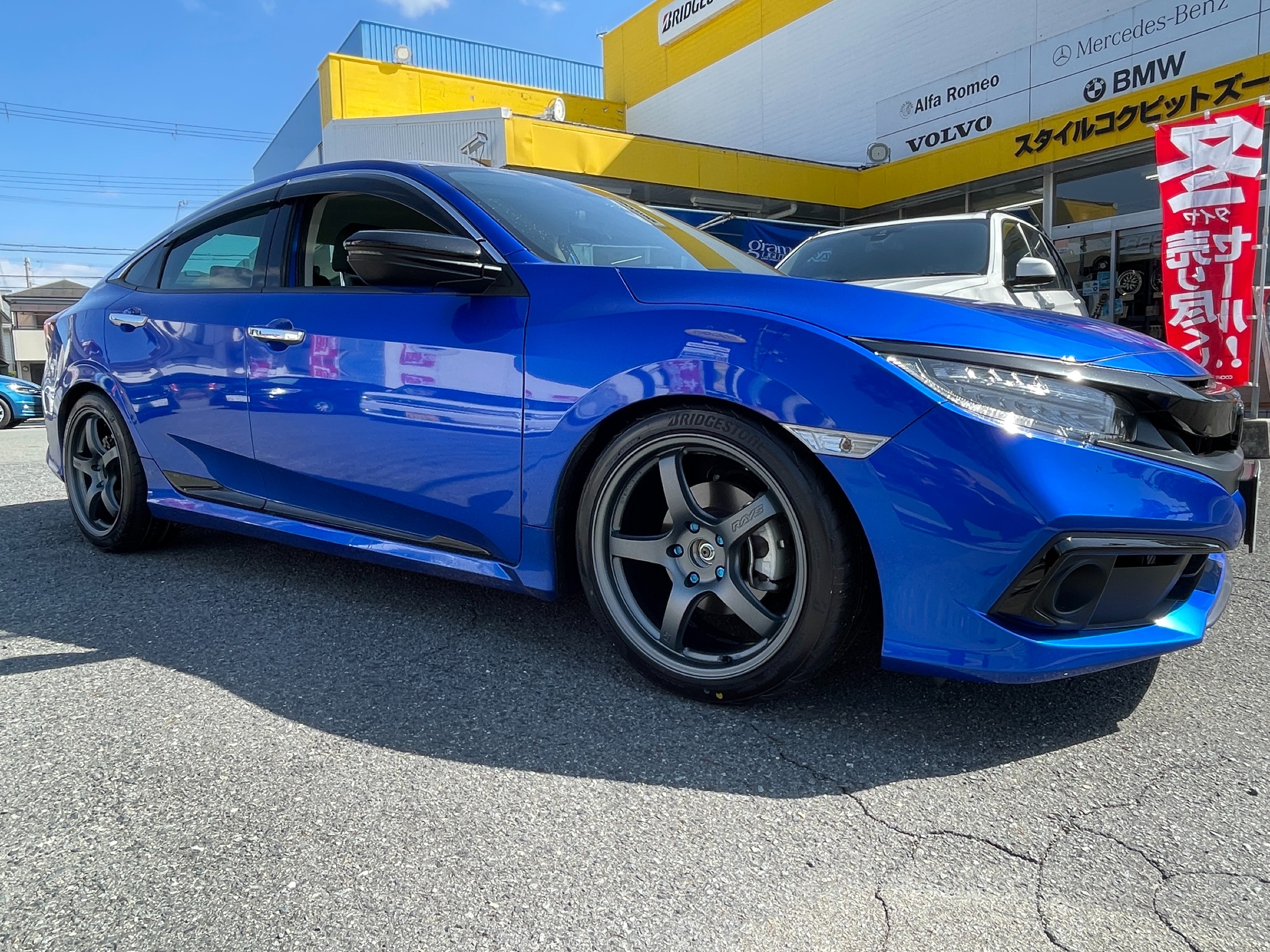 ★シビック最終仕上げ完成です FC1★ | ホンダ シビックセダン ホイール タイヤ > タイヤ・ホイール交換 | スタッフ日記 | スタイル ...