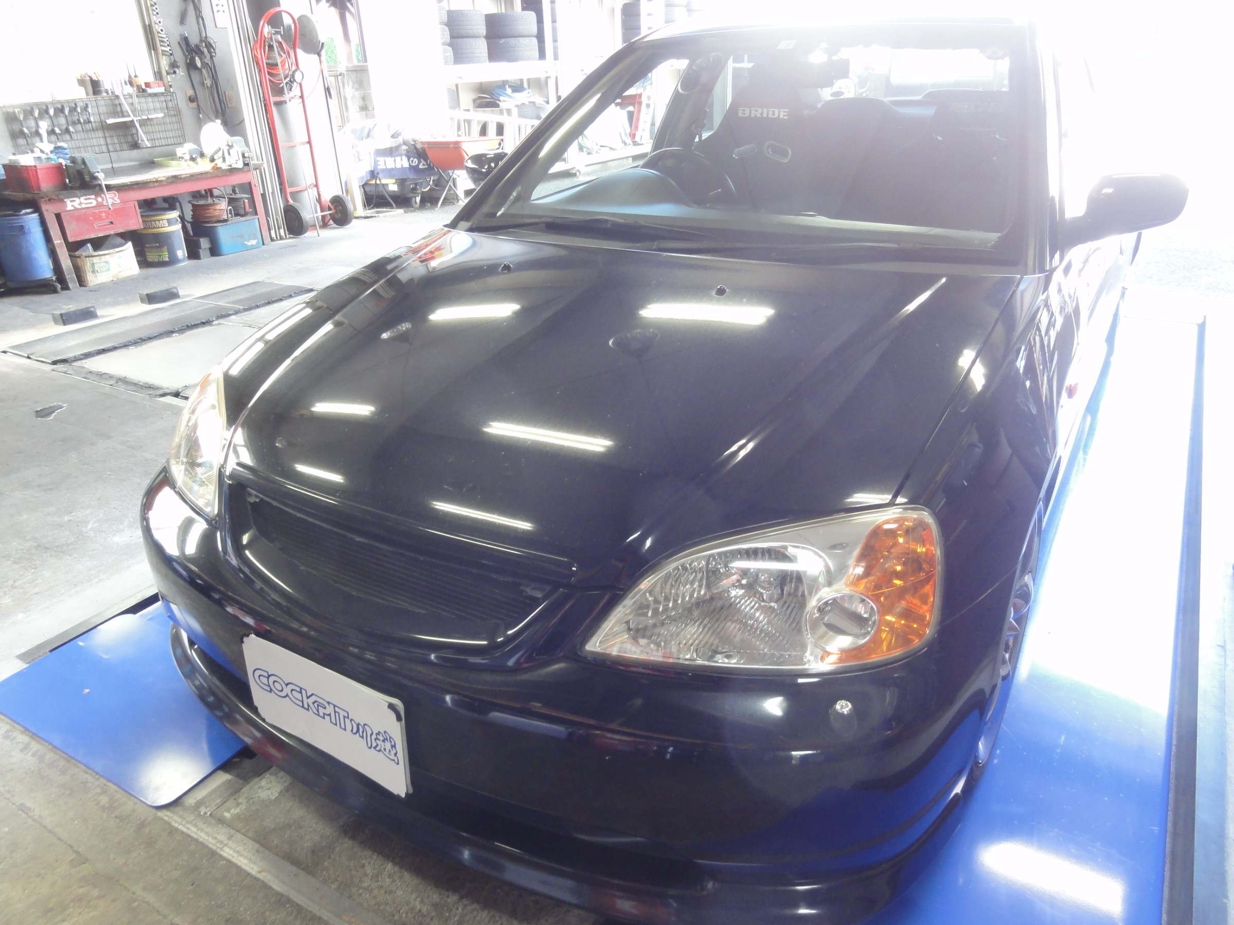 シビックフェリオ（ES3）アライメント測定＆調整。 | ホンダ シビック ホイール > 4輪トータルアライメント測定・調整 | 作業日誌 ...