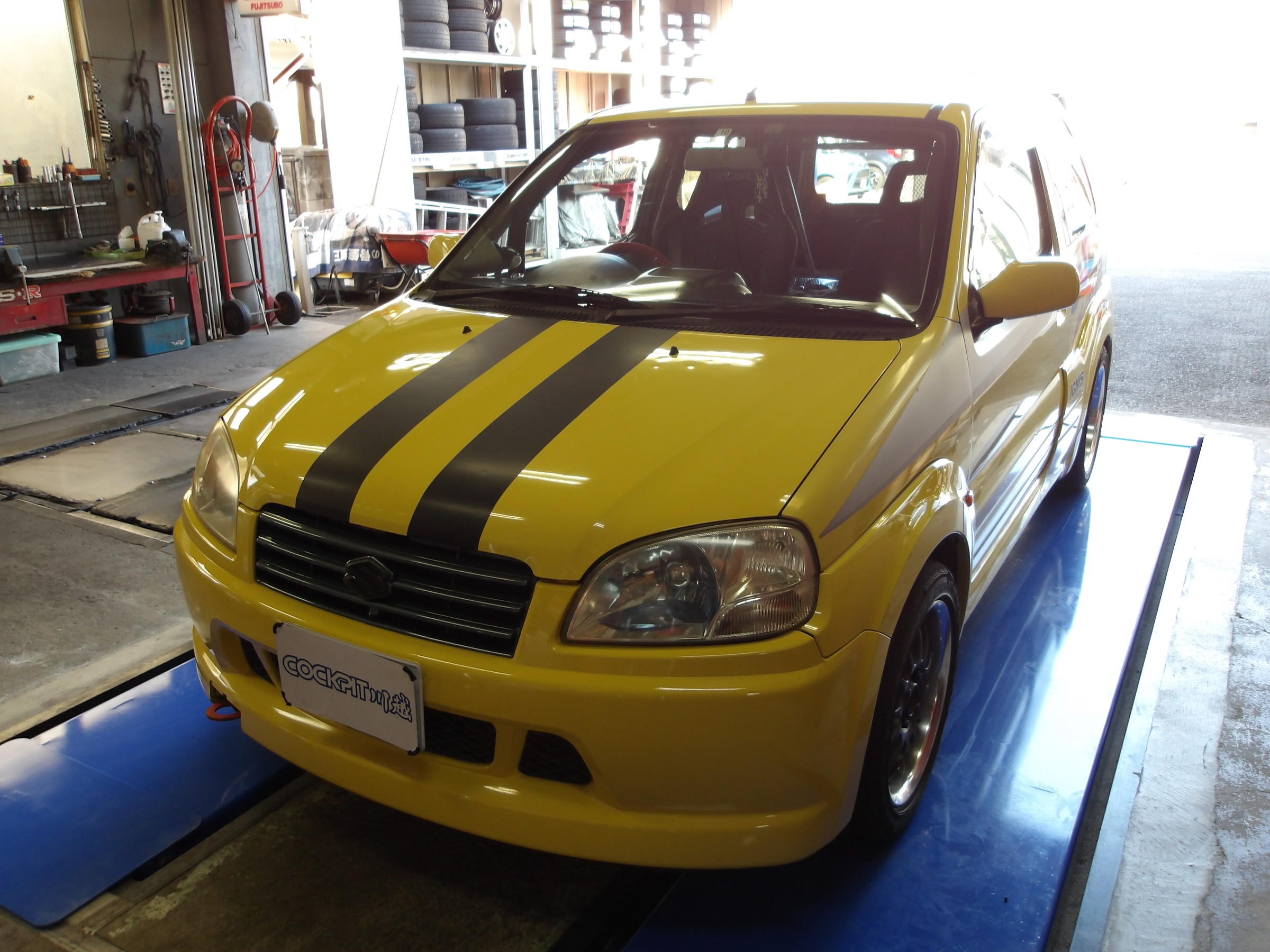 スイフトスポーツ（HT81S）アライメント測定＆調整。 | スズキ スイフト スポーツ ホイール > 4輪トータルアライメント測定・調整 ...