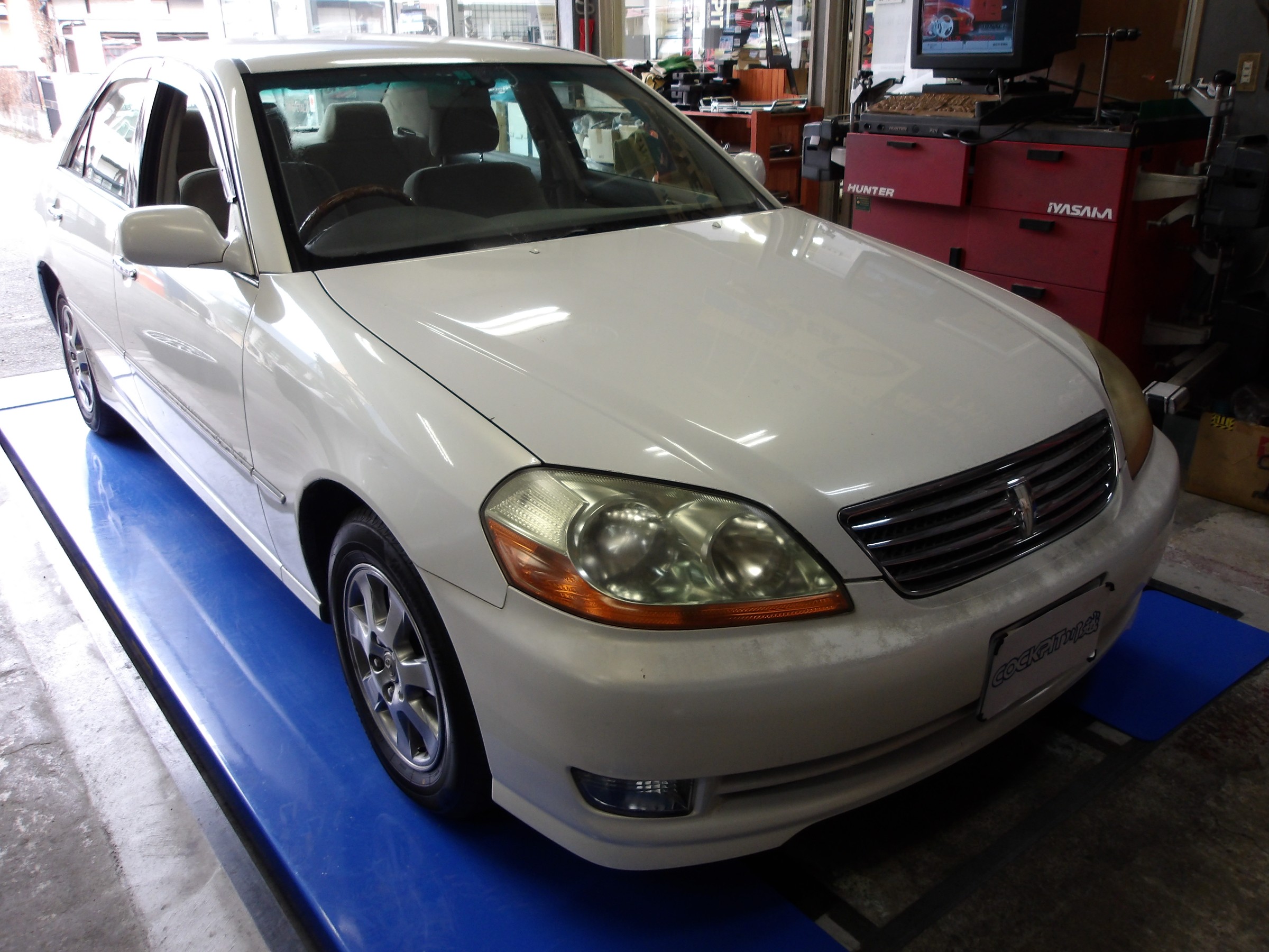 マークⅡ（GX110）持込みユーザー車検整備。 | トヨタ マークII その他パーツ その他 > 車検 | 作業日誌 | コクピット 川越 ...