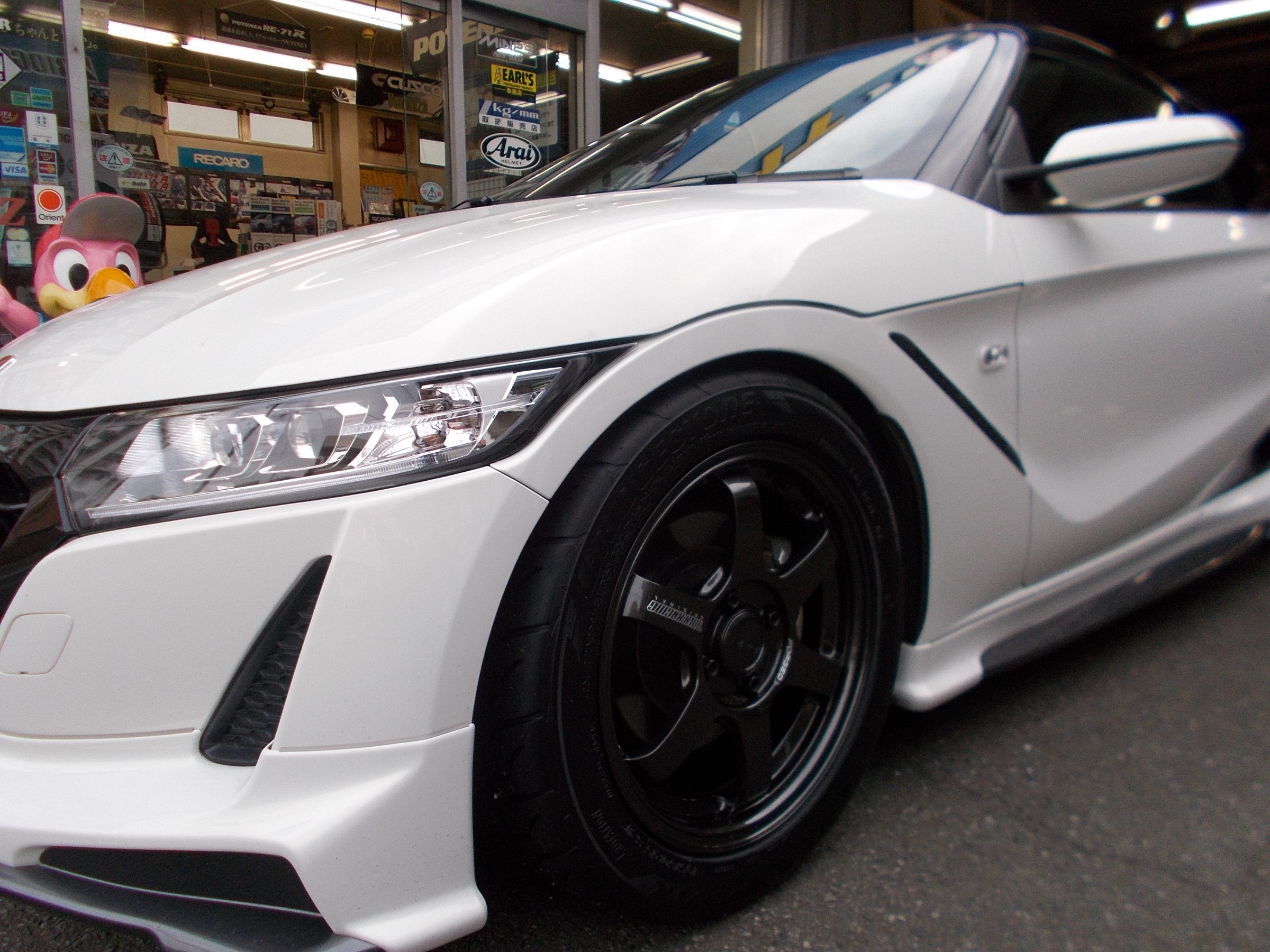 S660 レイズ「VOLK RACING TE37 SONIC」＆ブリヂストンタイヤ「ポテンザ RE-71R」装着。 | ホンダ S660 ホイール タイヤ > タイヤ・ホイール交換 | 作業 ...