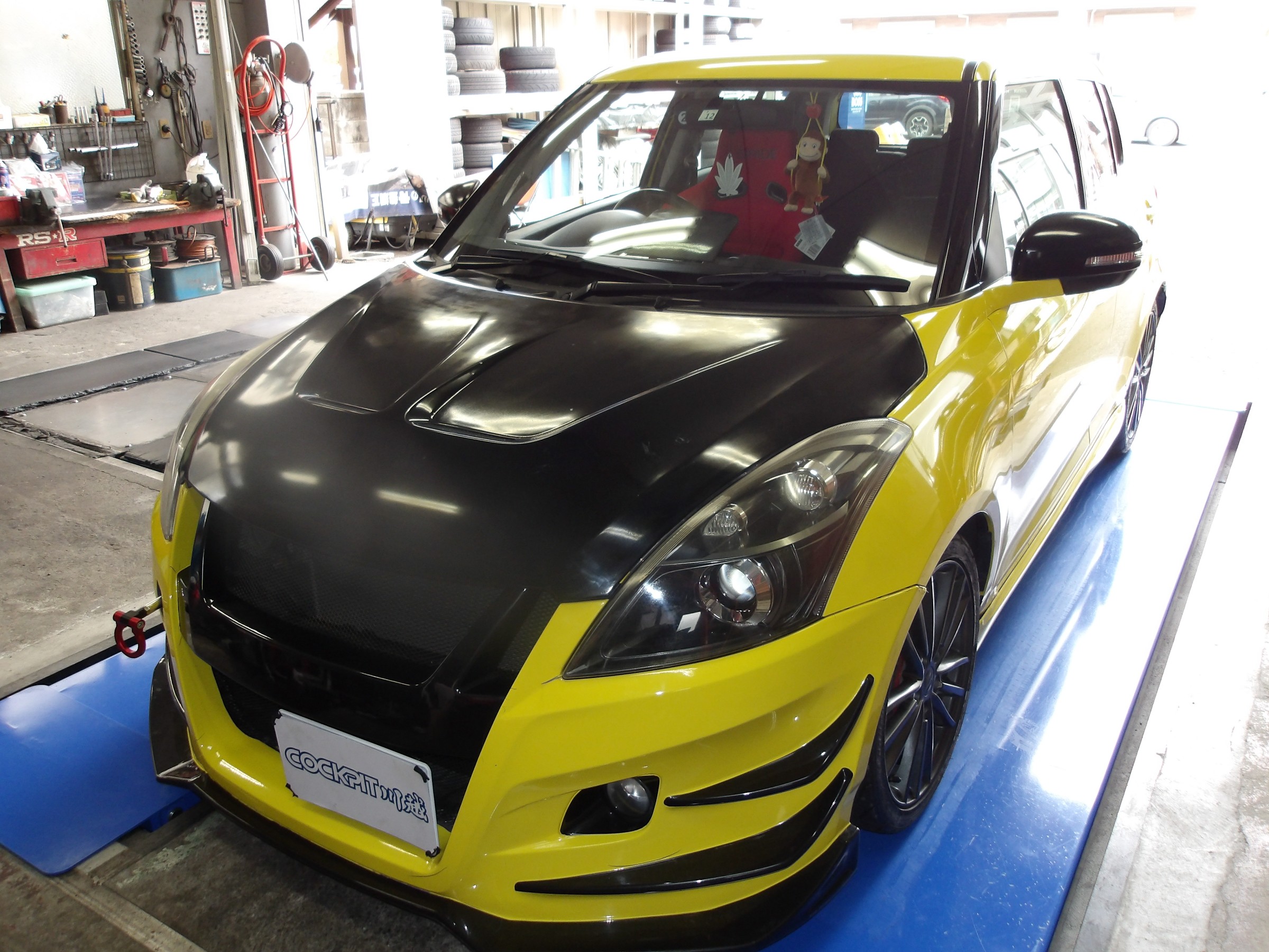 スイフトスポーツ（ZC32S）アライメント測定＆調整。 | スズキ スイフト スポーツ ホイール > 4輪トータルアライメント測定・調整 ...