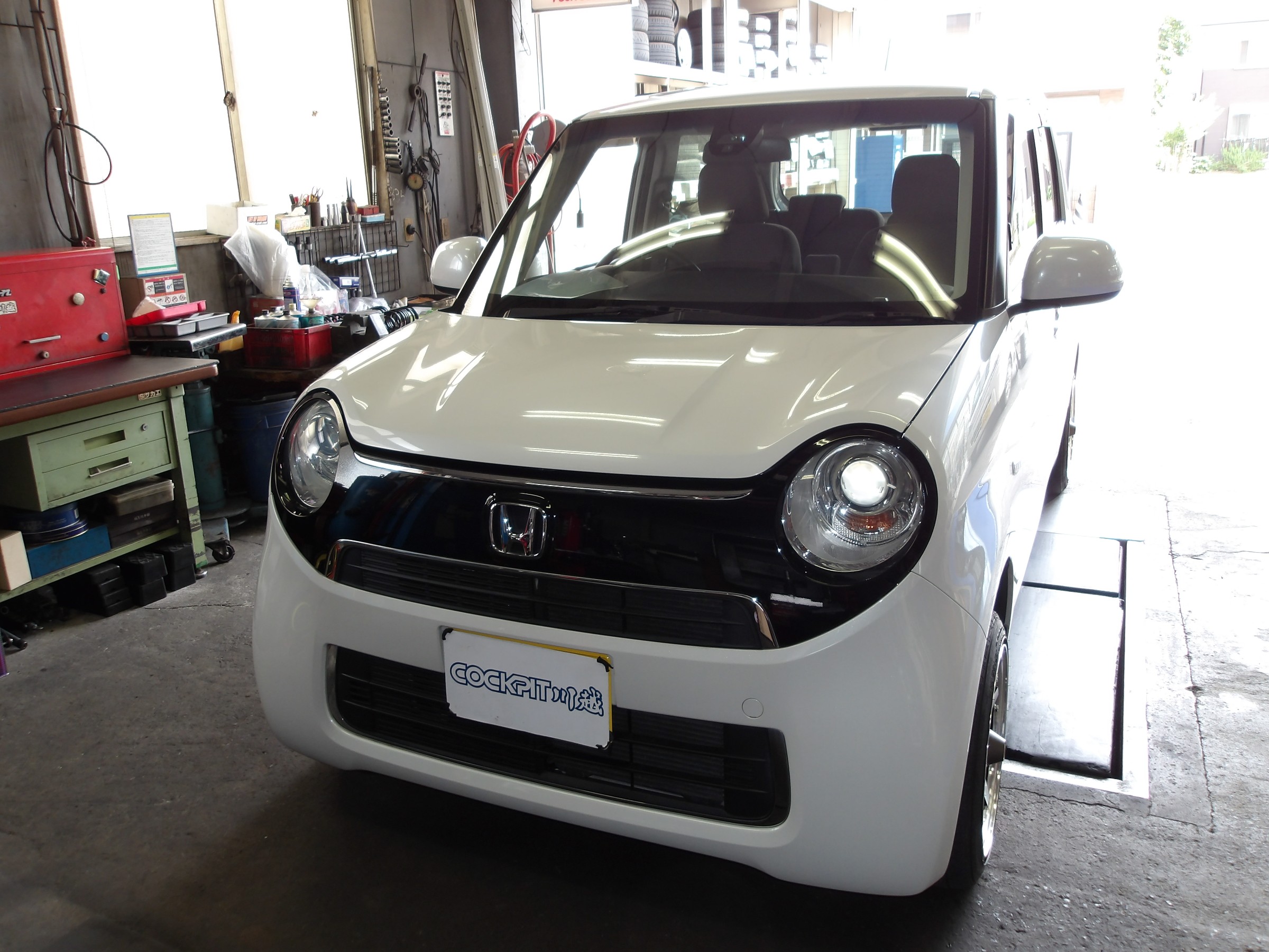 NｰONE（JG1）RS-R製ローダウンスプリング「Ti2000ダウン」装着＆アライメント作業。 | ホンダ N-ONE 足まわり（サスペンション・ブレーキ） 足まわり（サスペンション ...