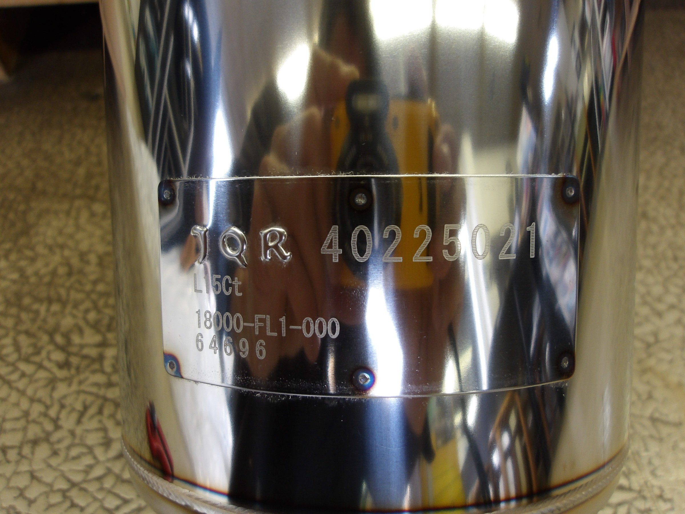 シビック（FL1）スプーン製「N1マフラーキット（保安基準適合）」装着。 | ホンダ シビック 吸・排気系 HID・LED（その他電装系） > マフラー交換 | 作業日誌 | コクピット 川越 ...