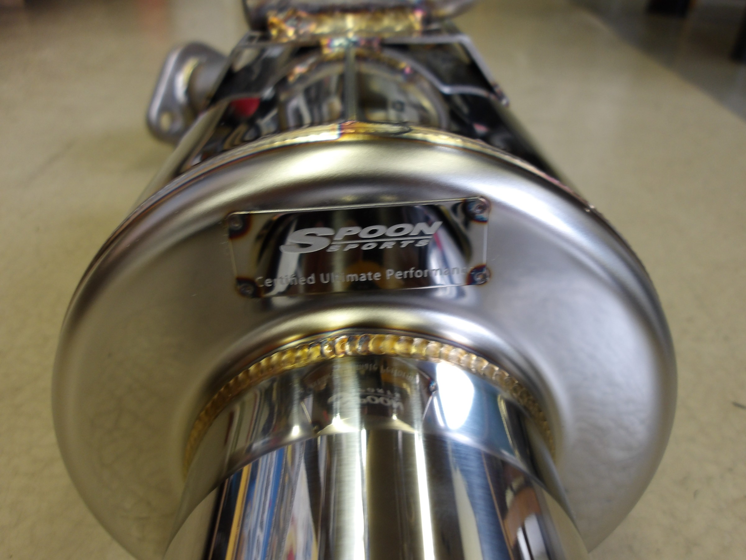 シビック（FL1）スプーン製「N1マフラーキット（保安基準適合）」装着。 | ホンダ シビック 吸・排気系 HID・LED（その他電装系） > マフラー交換 | 作業日誌 | コクピット 川越 ...