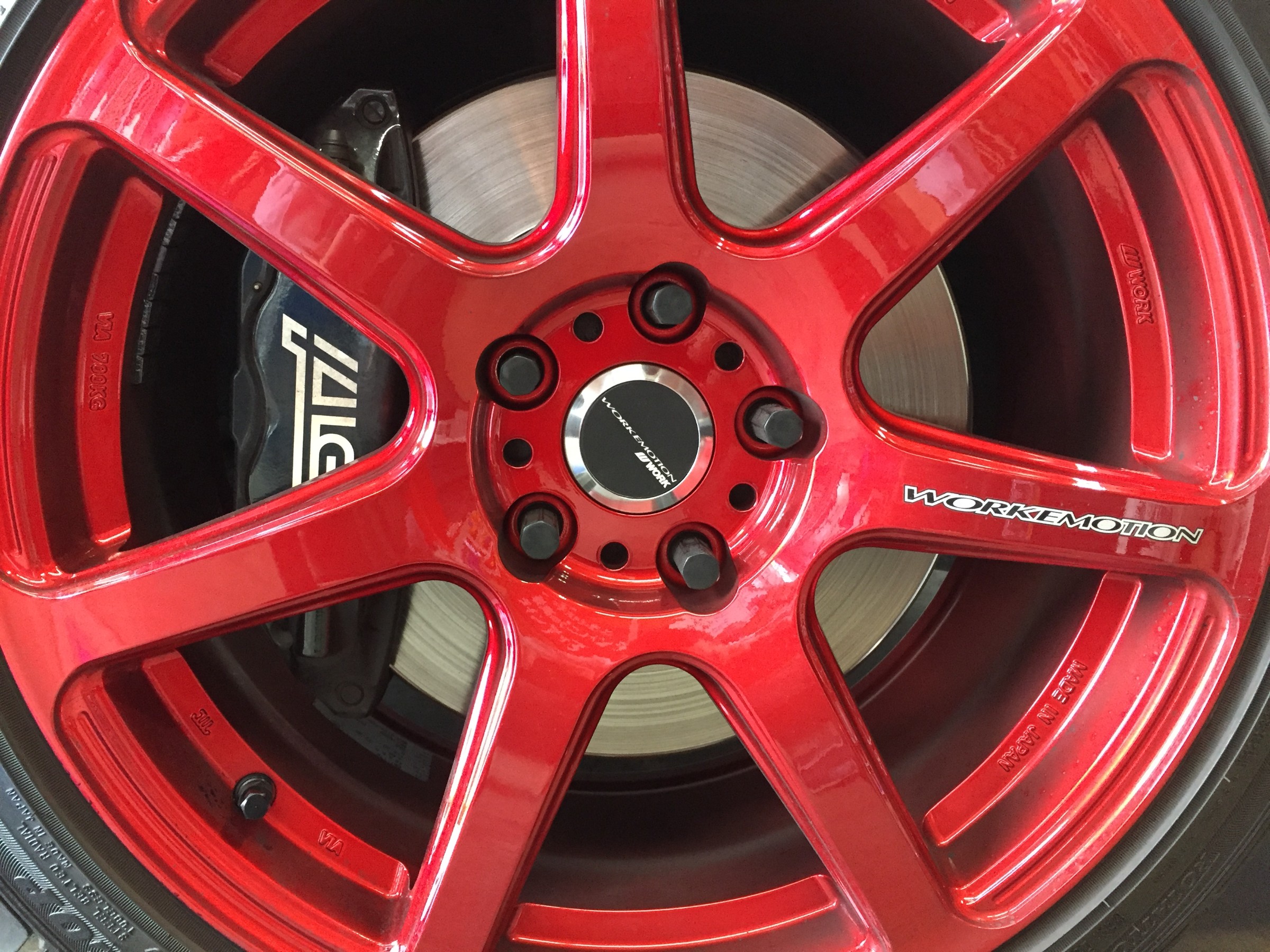 SUBARU GRB ＆ WORK EMOTION CANDY RED 特注カラー | スバル インプレッサSTI ホイール 足まわり ...