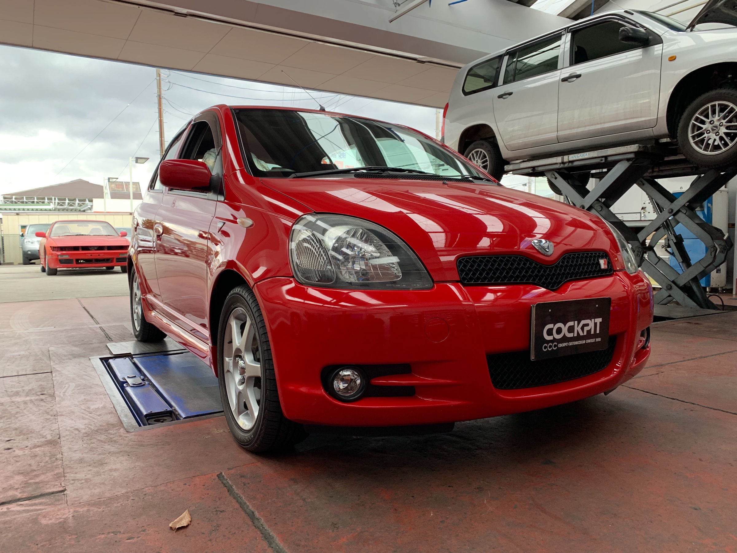 TOYOTA NCP13 Vitz SPOON リジカラ取付 ＆ 1G締付 ＆ 4輪アライメント調整 | トヨタ ヴィッツ 足まわり ...