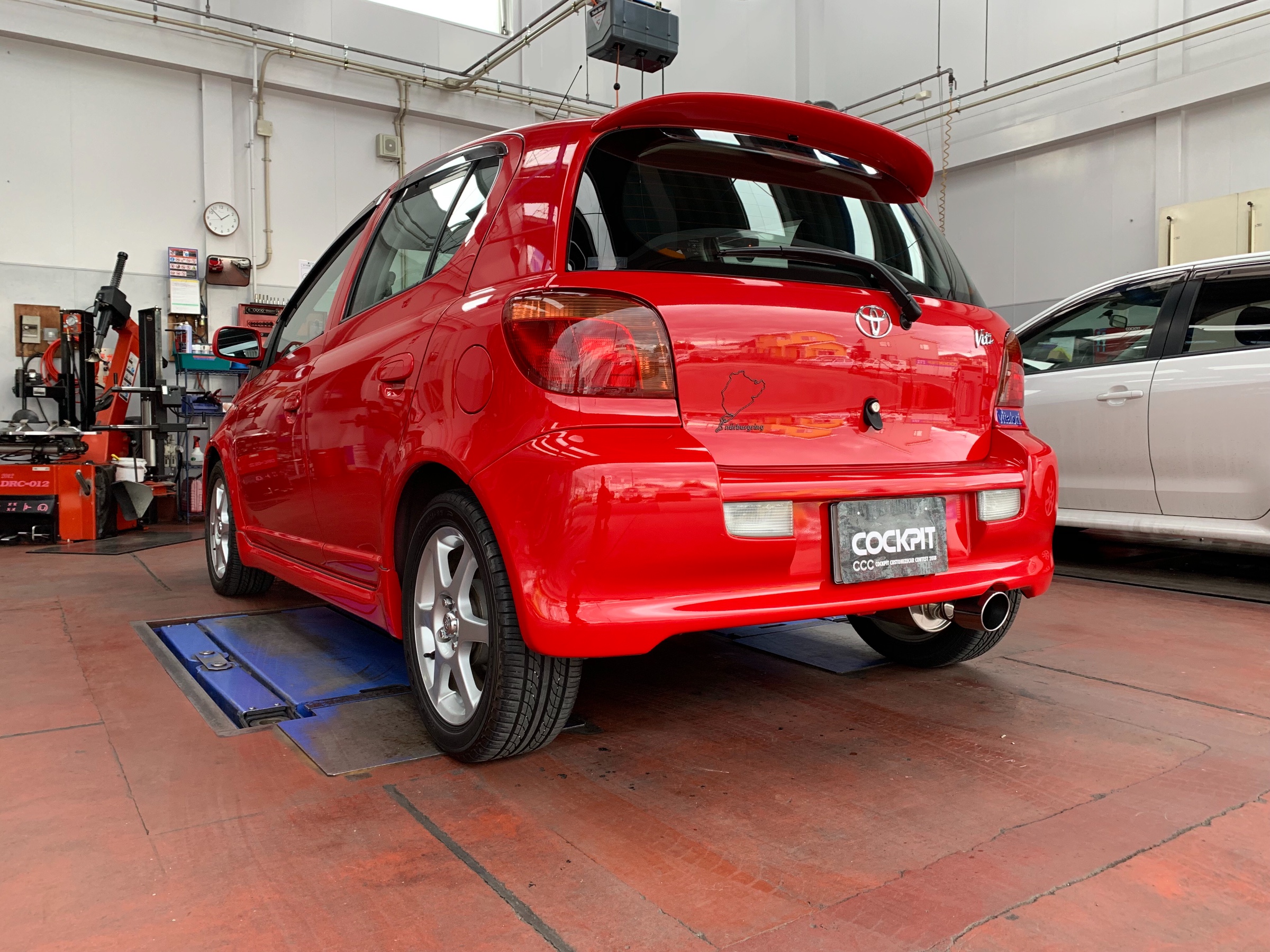 TOYOTA NCP13 Vitz SPOON リジカラ取付 ＆ 1G締付 ＆ 4輪アライメント調整 | トヨタ ヴィッツ 足まわり ...