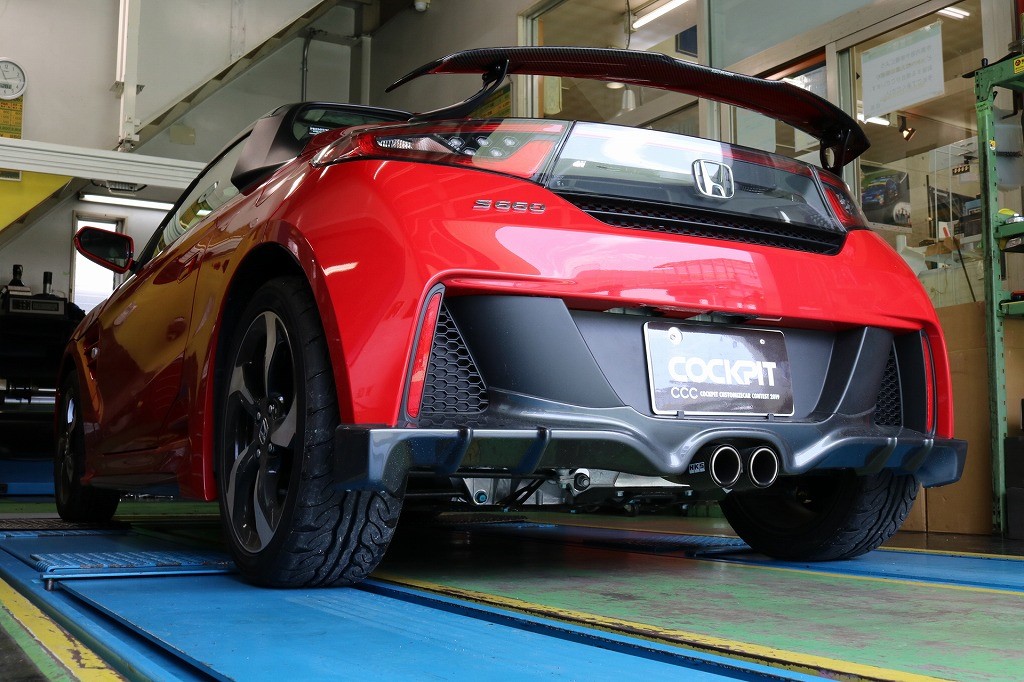 ホンダ S660 HKS車高調・BBSアルミホイール・電装品装着 | ホンダ S660 足まわり（サスペンション・ブレーキ） ホイール > 4輪トータルアライメント測定・調整 | スタッフ日記 ...