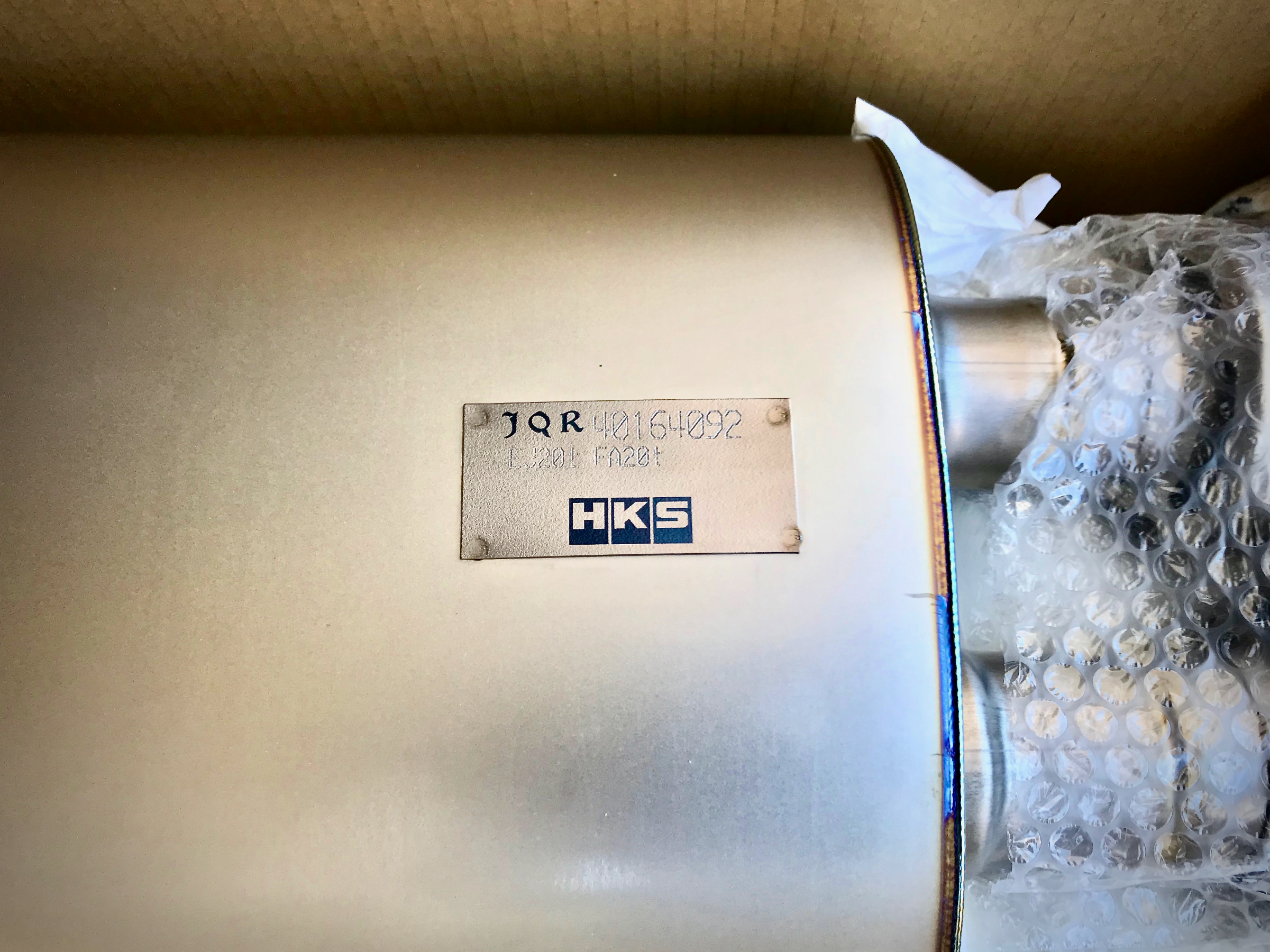 VAB D型 SUBARU WRX STI Type S HKS Super Turbo Muffler Titanium Ver.（HKS 45周年 数量限定 フルチタンマフラー ...