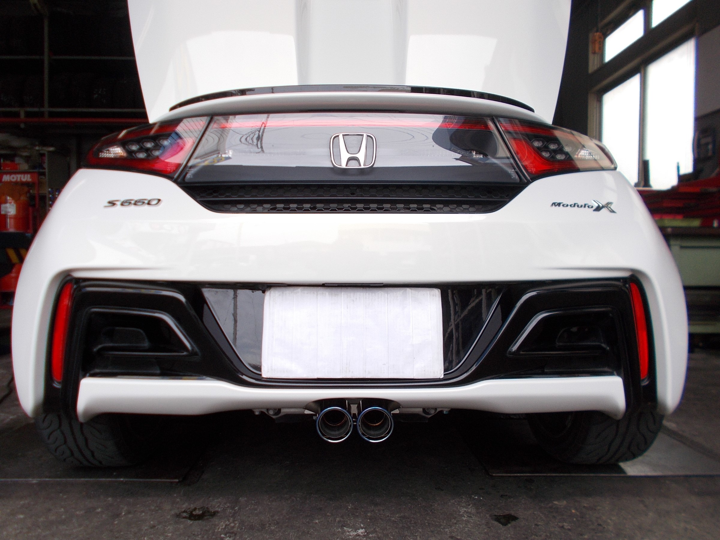 S660 柿本製スポーツマフラー「Class KR（保安基準適合）」装着。 | ホンダ S660 吸・排気系 HID・LED（その他電装系） > マフラー交換 | 作業日誌 | コクピット ...