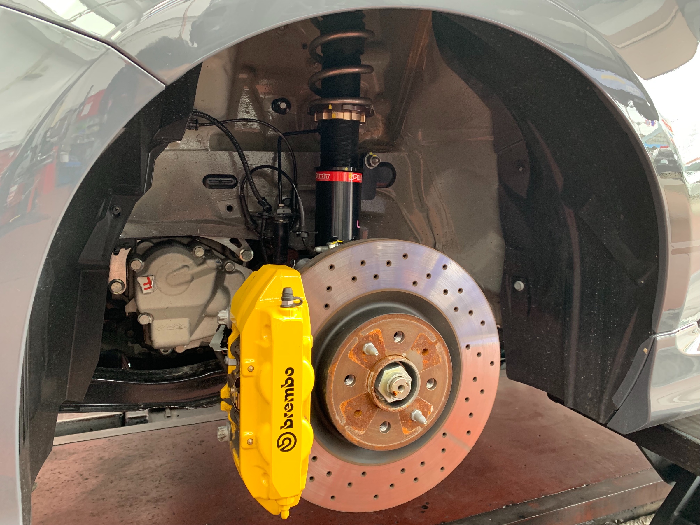 ABARTH 595 SPIRIT サスキット ＆ SPOON リジカラ取付 | フィアット 500 アバルト 足まわり（サスペンション ...