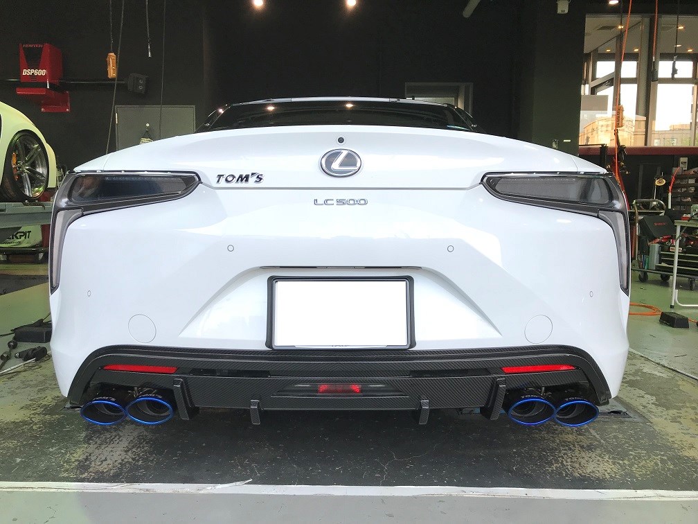 LEXUS LC500 TOM'Sレーシングサスペンション＆マフラーカッター＆ディフューザー装着 | レクサス 足まわり（サスペンション ...