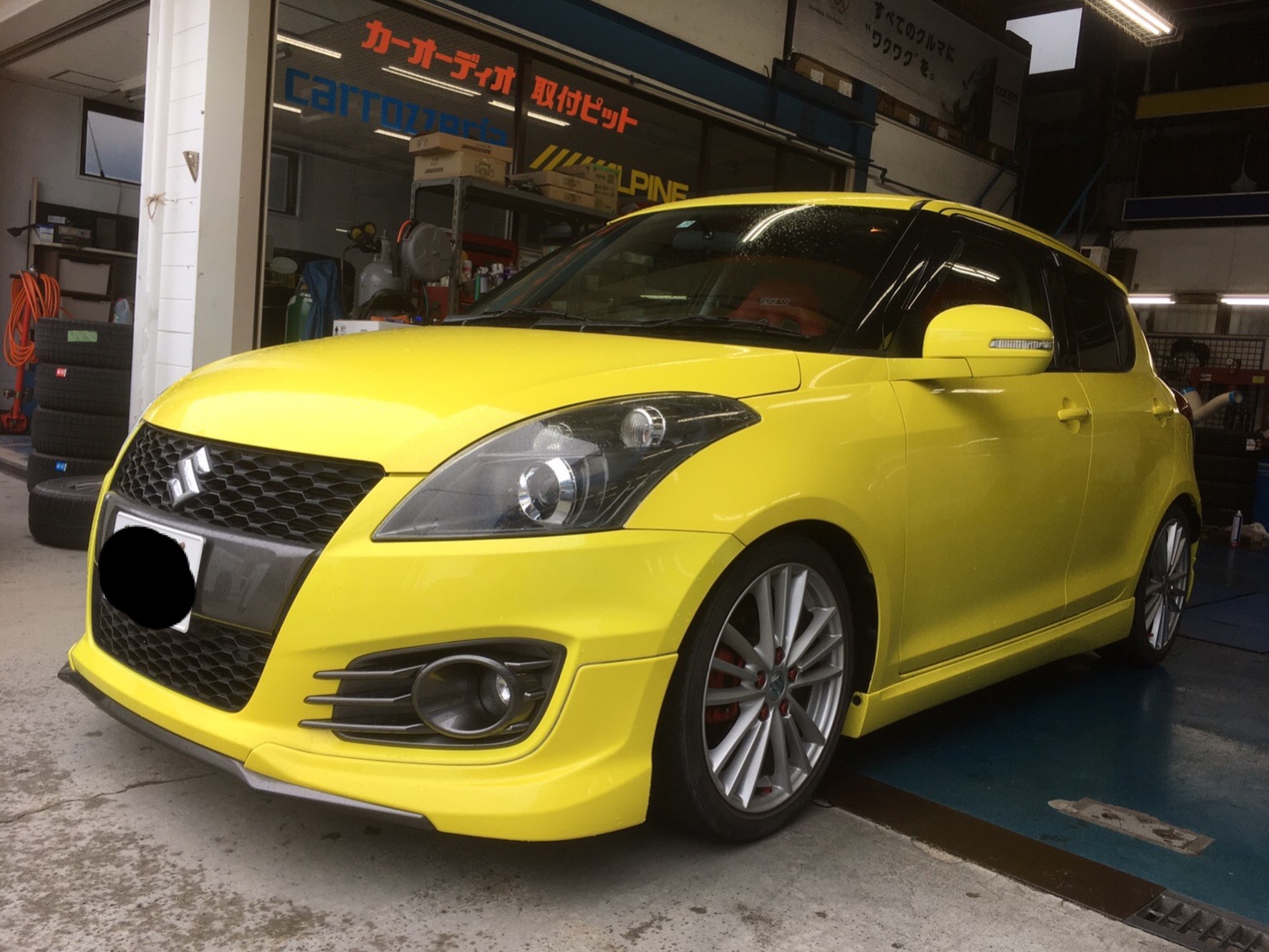 スズキ ZC32S スイフトスポーツをローダウン | スズキ スイフト スポーツ | カスタマイズ日記 | コクピット 相模原 | 車の ...