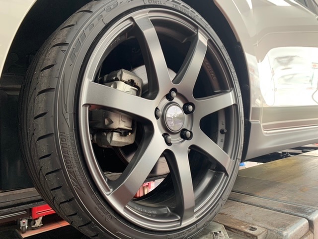 SUZUKI SWIFT SPORT [ZC33S] 4輪アライメント測定&調整、HKSマフラー取付、ENKEI PF07取付 | スズキ スイフト スポーツ ホイール アライメント調整 ...