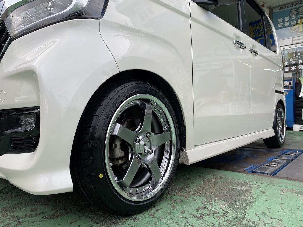 N-BOXカスタム SSRプロフェッサーSP4R/Adrenalin RE004・柿本GTbox 06＆S・TEINフレックスZ装着 | ホンダ N-BOXカスタム ホイール ホイール > 4 ...