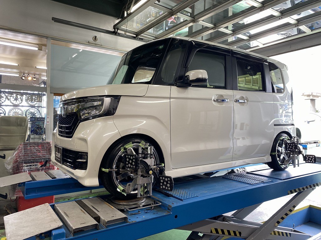 N-BOXカスタム SSRプロフェッサーSP4R/Adrenalin RE004・柿本GTbox 06＆S・TEINフレックスZ装着 | ホンダ N-BOXカスタム ホイール ホイール > 4 ...