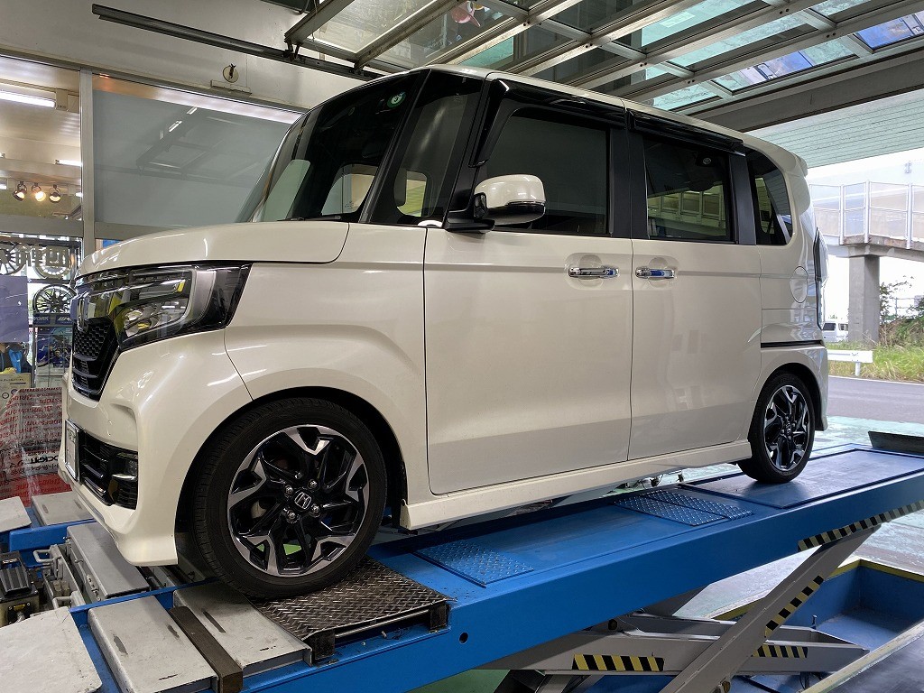 N-BOXカスタム SSRプロフェッサーSP4R/Adrenalin RE004・柿本GTbox 06＆S・TEINフレックスZ装着 | ホンダ N-BOXカスタム ホイール ホイール > 4 ...