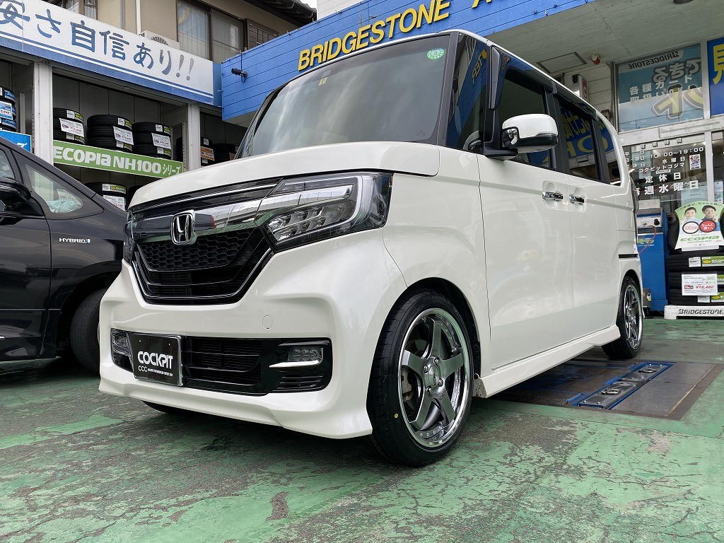 N-BOXカスタム SSRプロフェッサーSP4R/Adrenalin RE004・柿本GTbox 06＆S・TEINフレックスZ装着 | ホンダ N-BOXカスタム ホイール ホイール > 4 ...