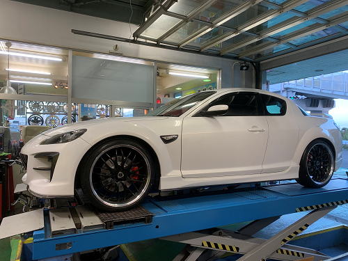 RX-8 車高調、EDFC、アンダーブレース、ホイール、ブレーキ取り付け | マツダ RX-8 足まわり（サスペンション・ブレーキ） 足まわり（サスペンション・ブレーキ） > サスペンション ...